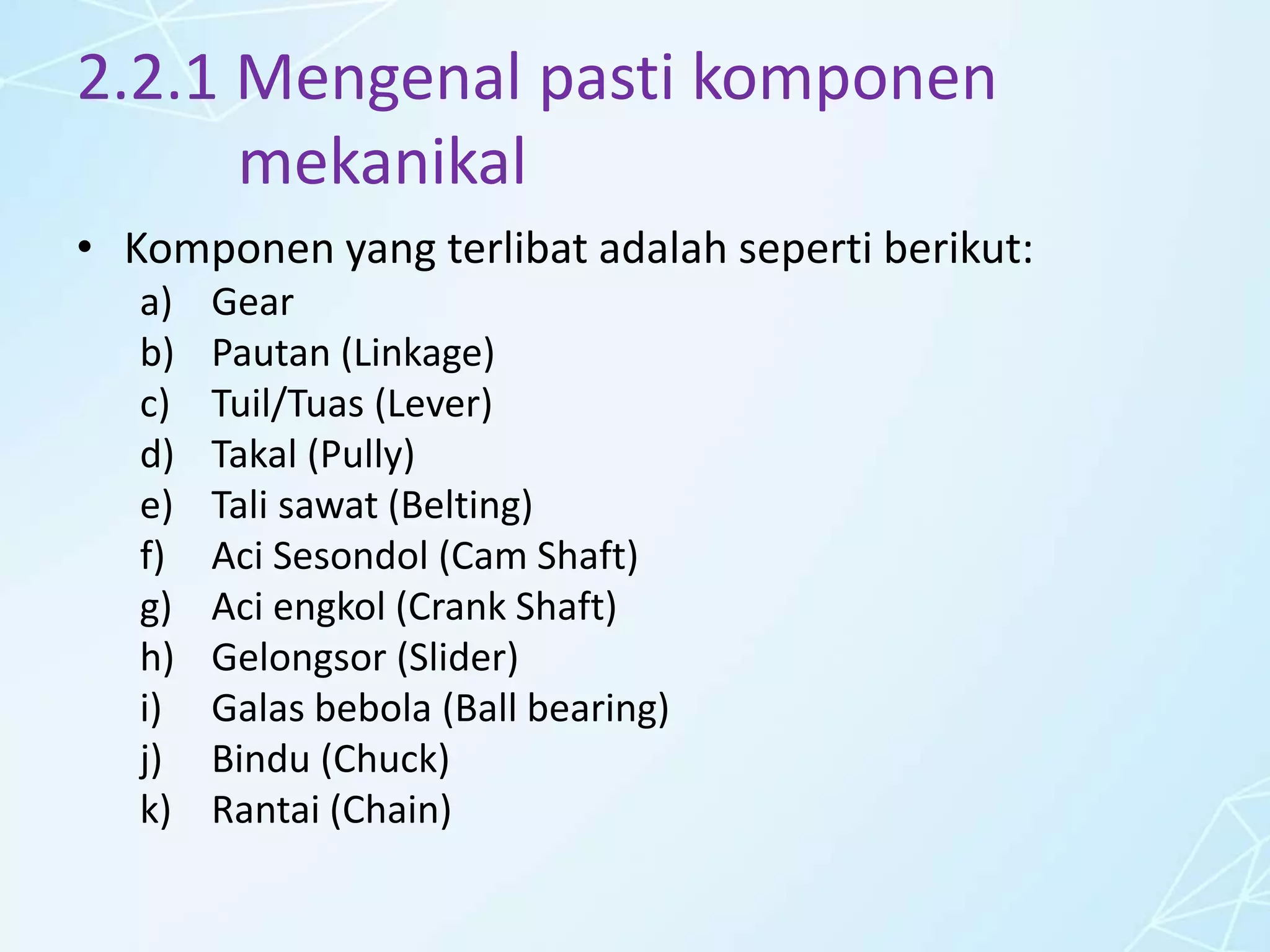 Reka bentuk mekanikal | PPTX