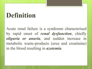 2. acute renal failure | PPTX
