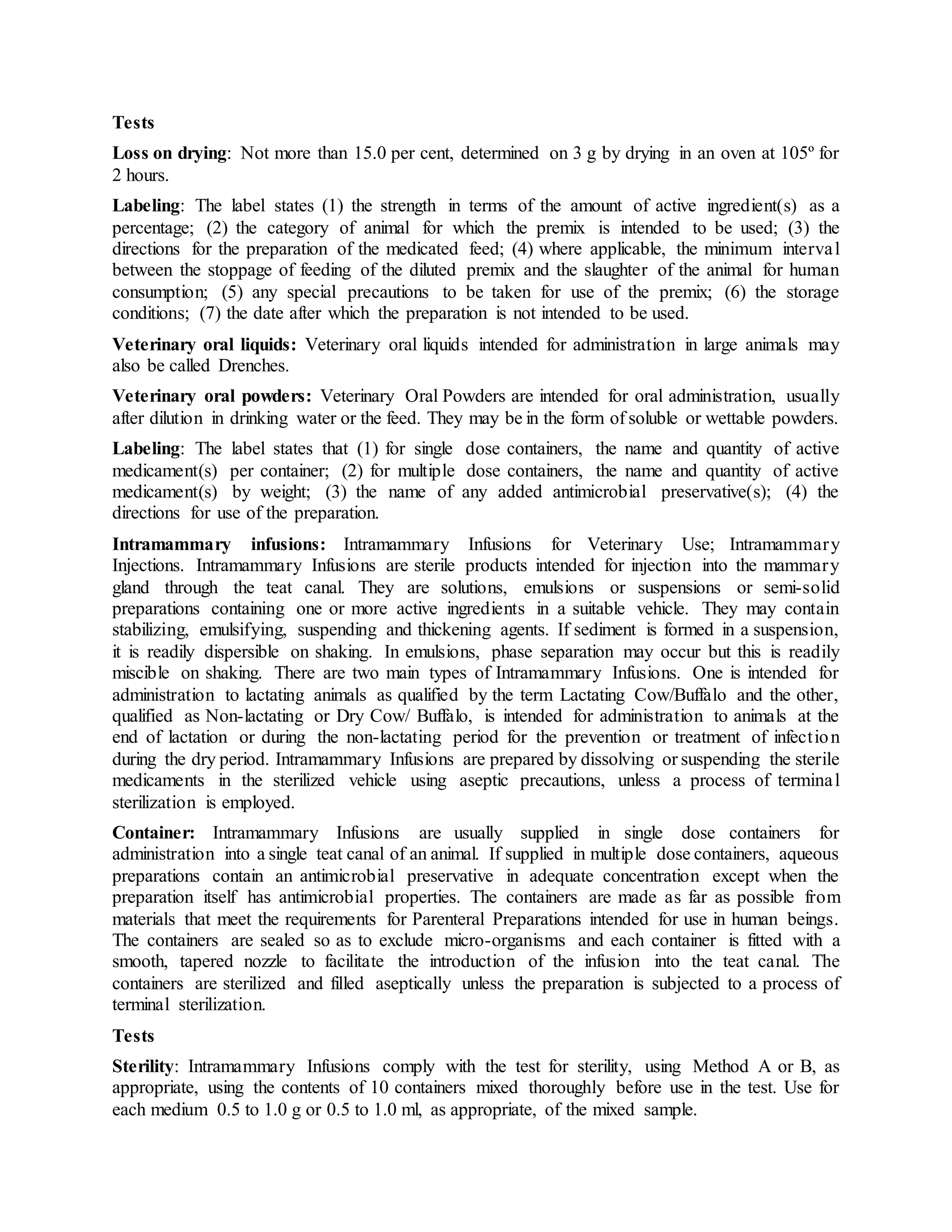 2. veterinary dosages form | DOCX