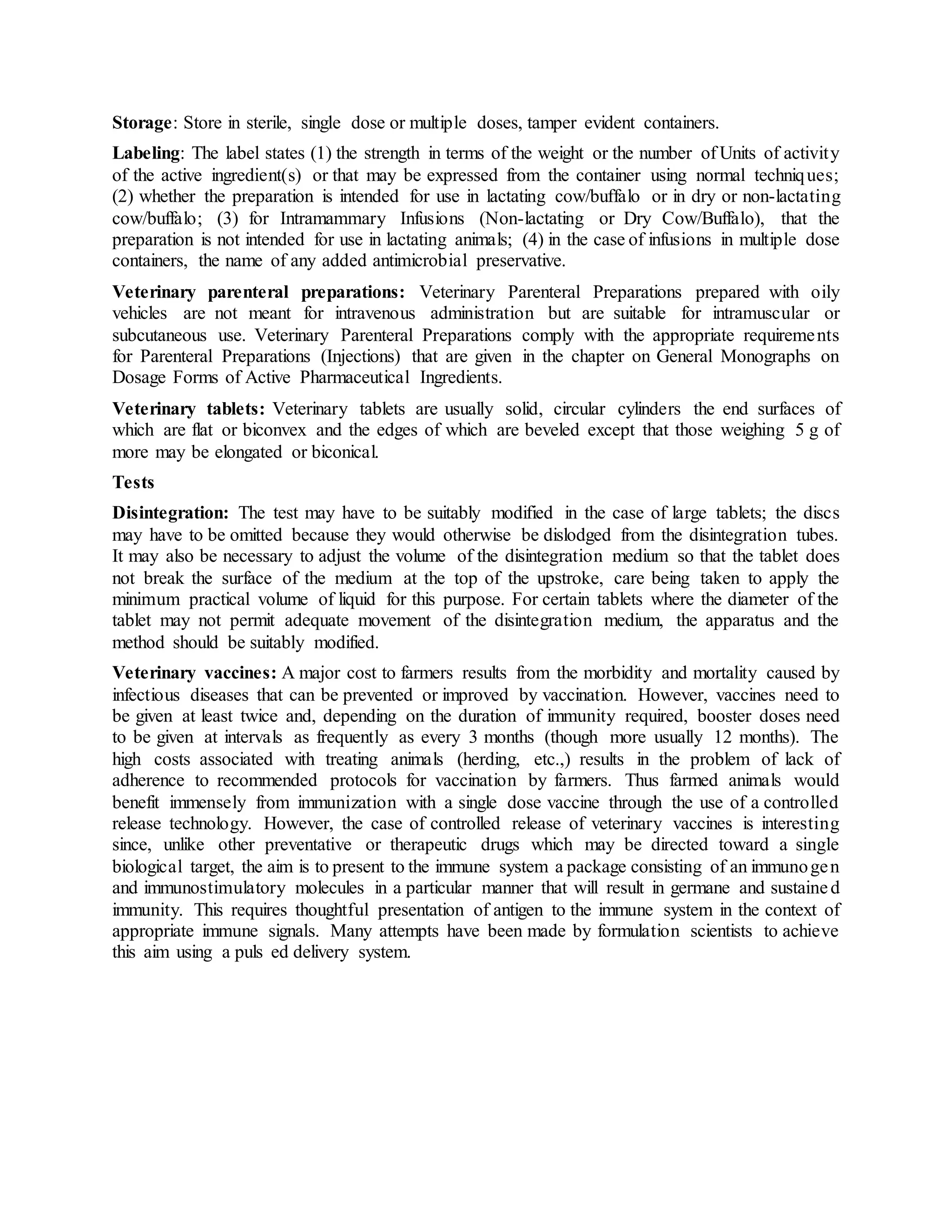 2. veterinary dosages form | DOCX