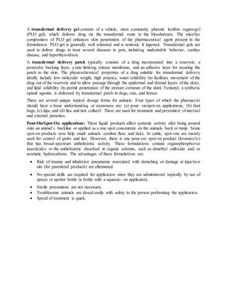 2. veterinary dosages form | DOCX