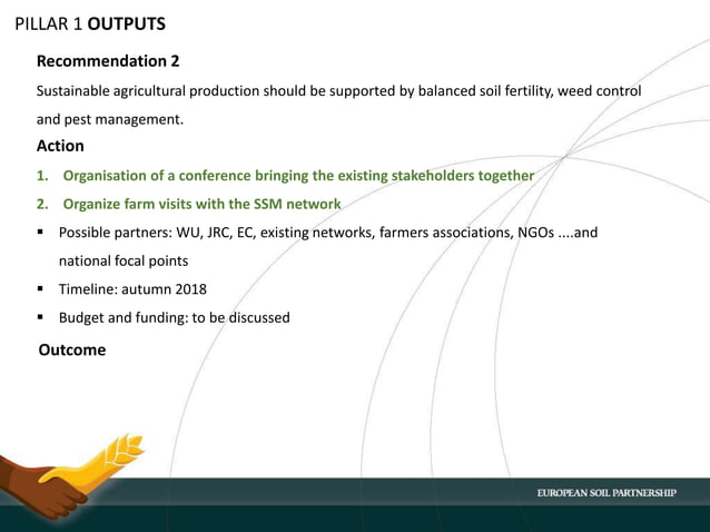 Work progress Pillar 1 | PPT