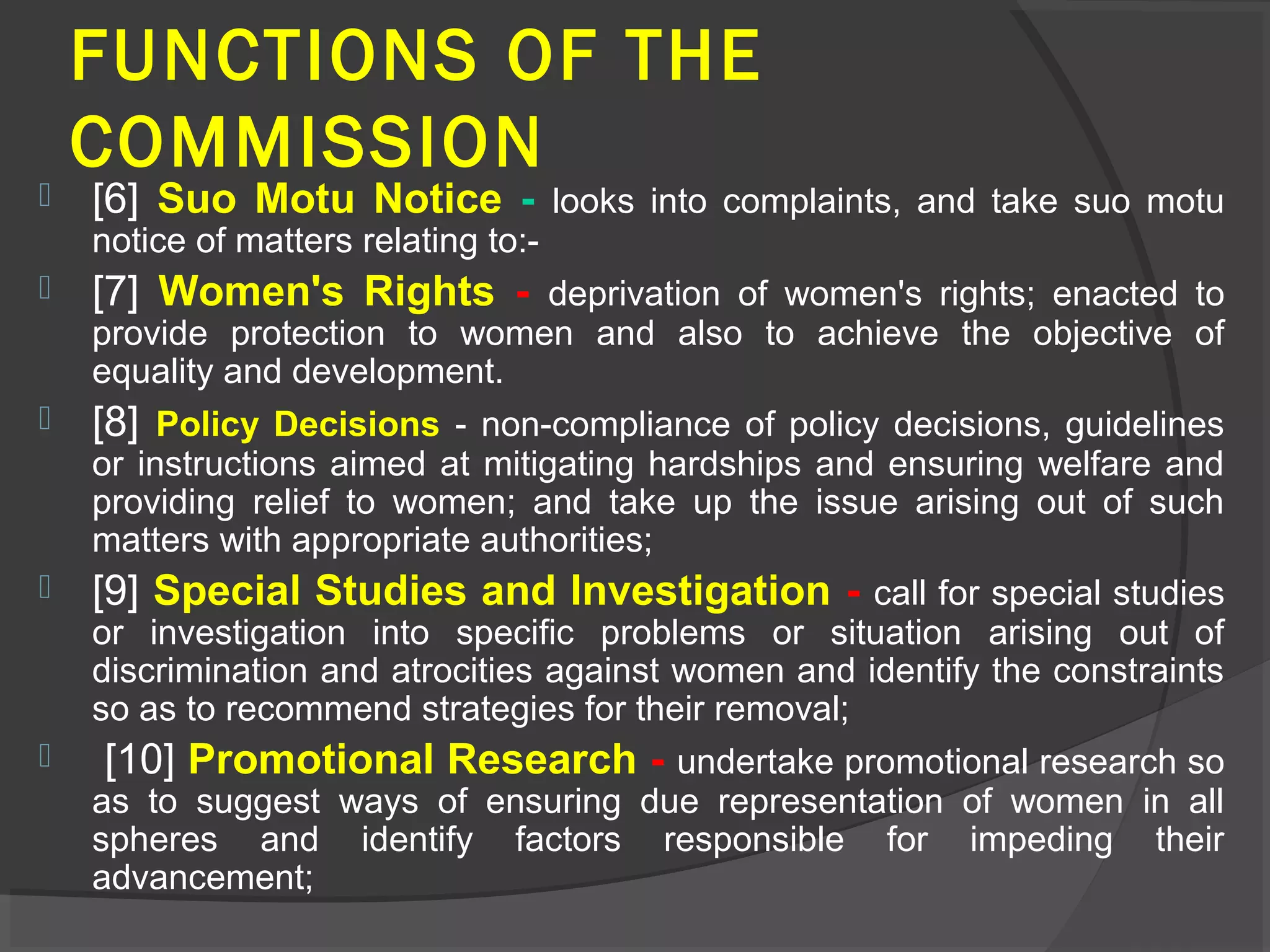 2. national commission for women act, 1990 gp2 | PPT