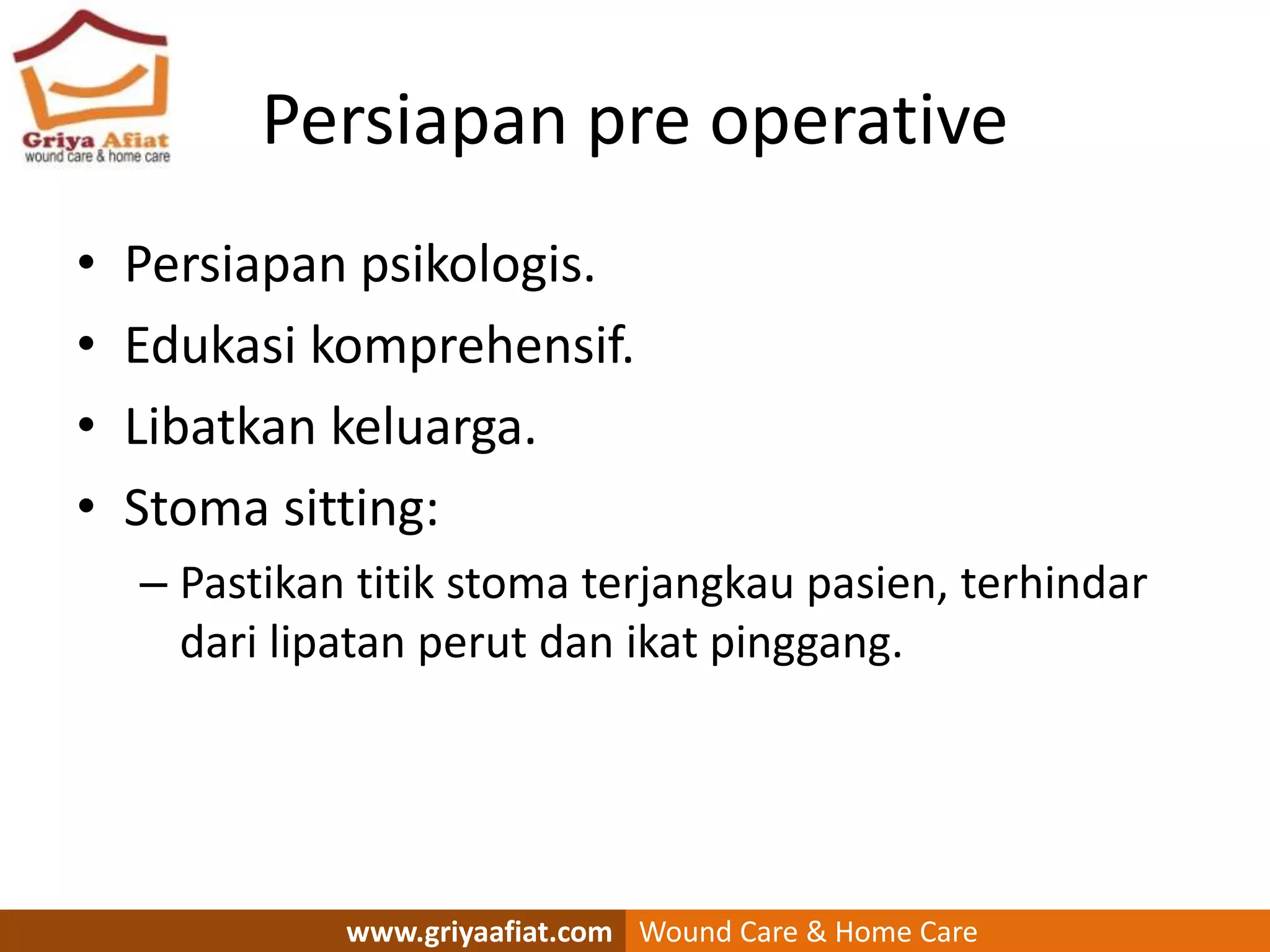 2. peran perawat stoma | PPTX