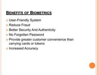 Biometrics by ritesh | PPTX