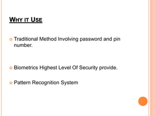 Biometrics by ritesh | PPTX