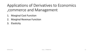 2. derivaties and application of derivaties | PDF