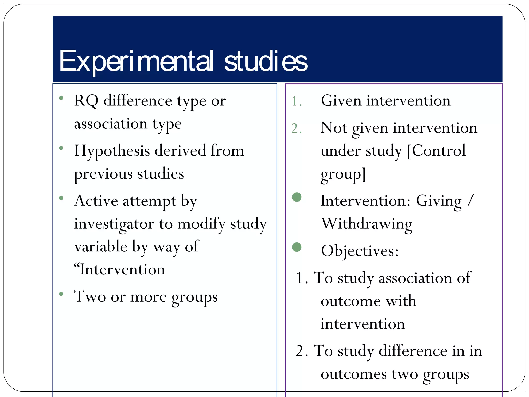 2. overview of study designs | PPT
