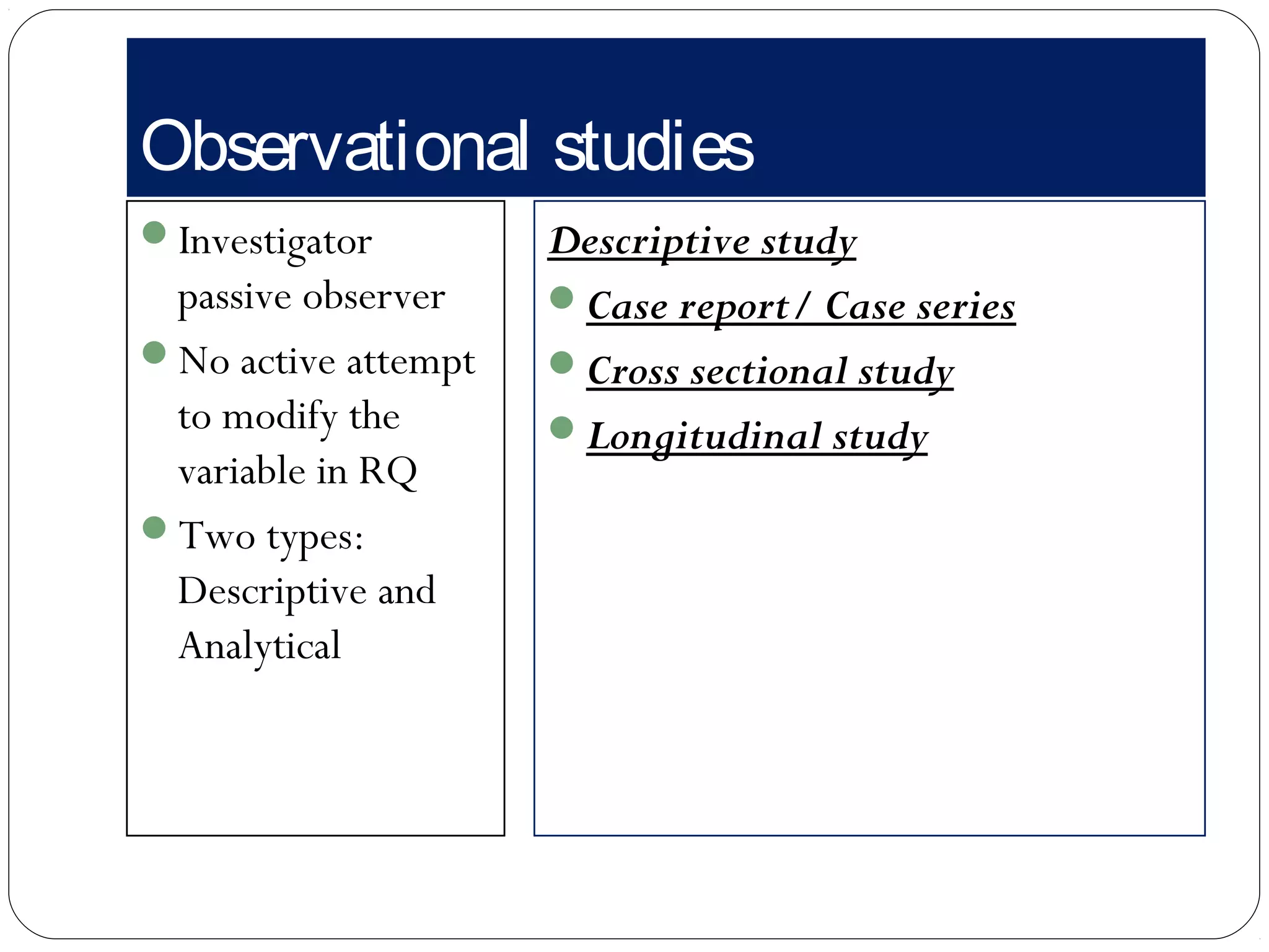2. overview of study designs | PPT