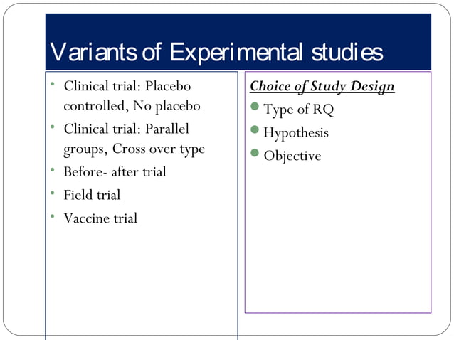 2. overview of study designs | PPT