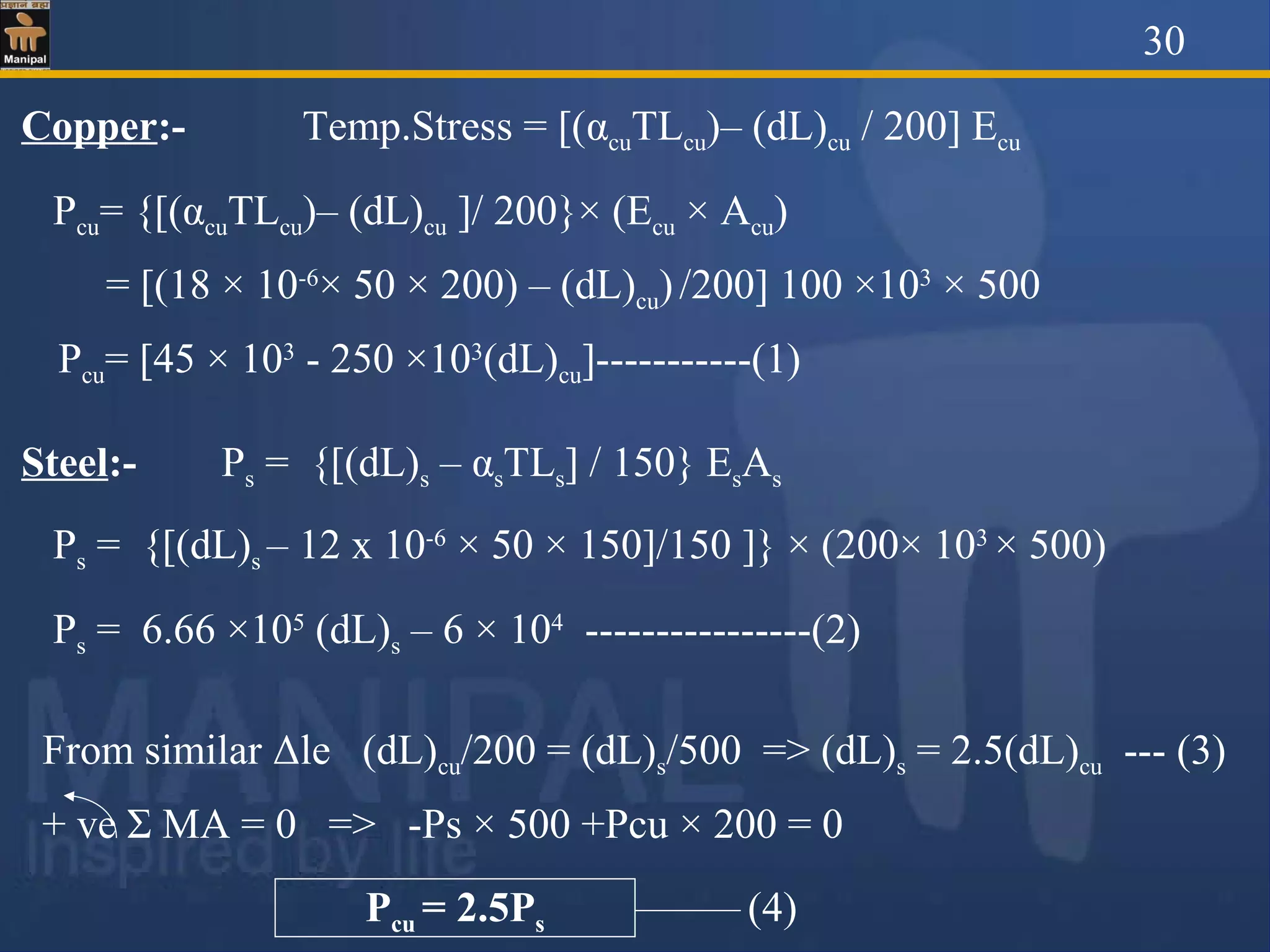 temperature stresses in Strength of materials | PPT