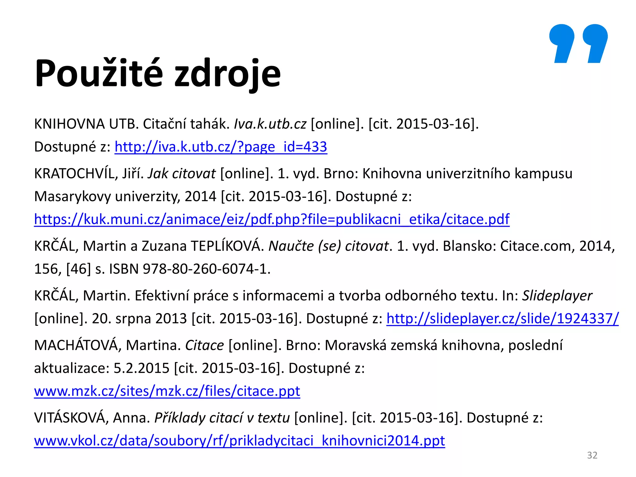 Citace a jak na ně | PDF