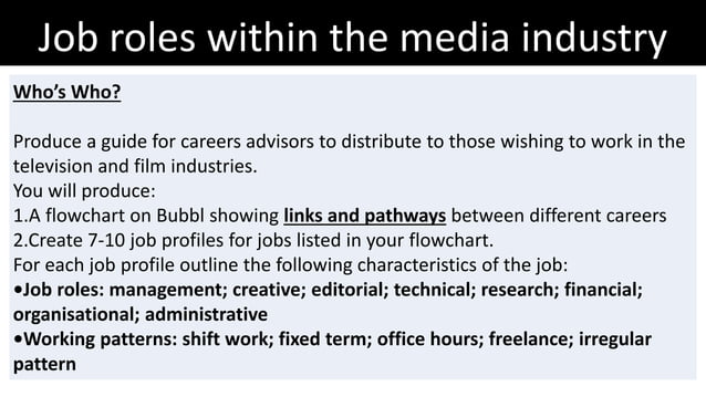 2. Who's Who Job Roles In The Media Industry | PPT
