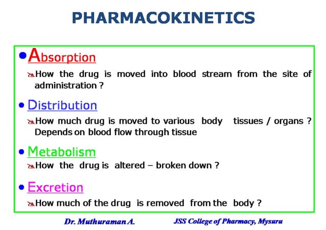 2.1 pharmacokinetics drug absorption and distribution. | PPT