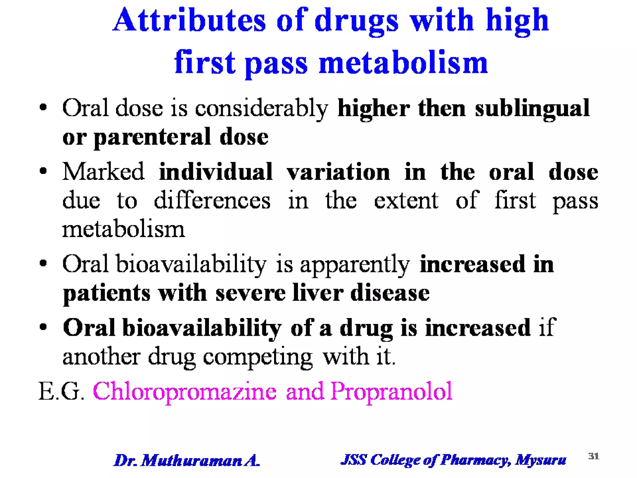 2.2 pharmacokinetics drug metabolism | PPT
