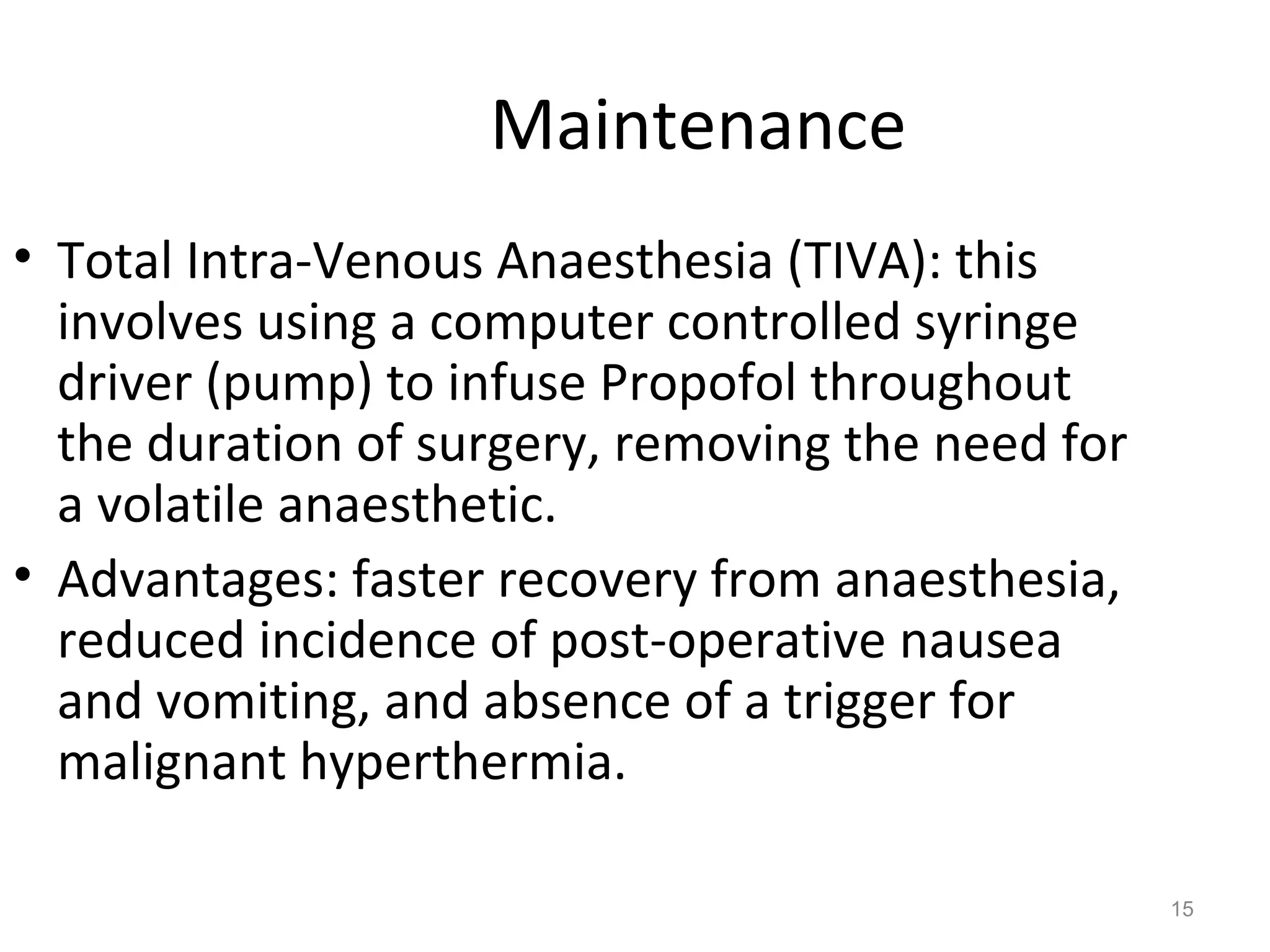 General Anaesthesia In Maxillofacial Surgery. Overview | PPT
