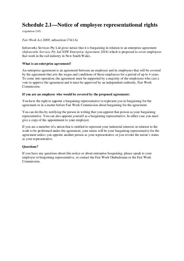 2.1 Schedule Notice Services