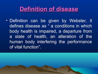 2. unit no iii dynamic of disease Community Health Nursing PPT