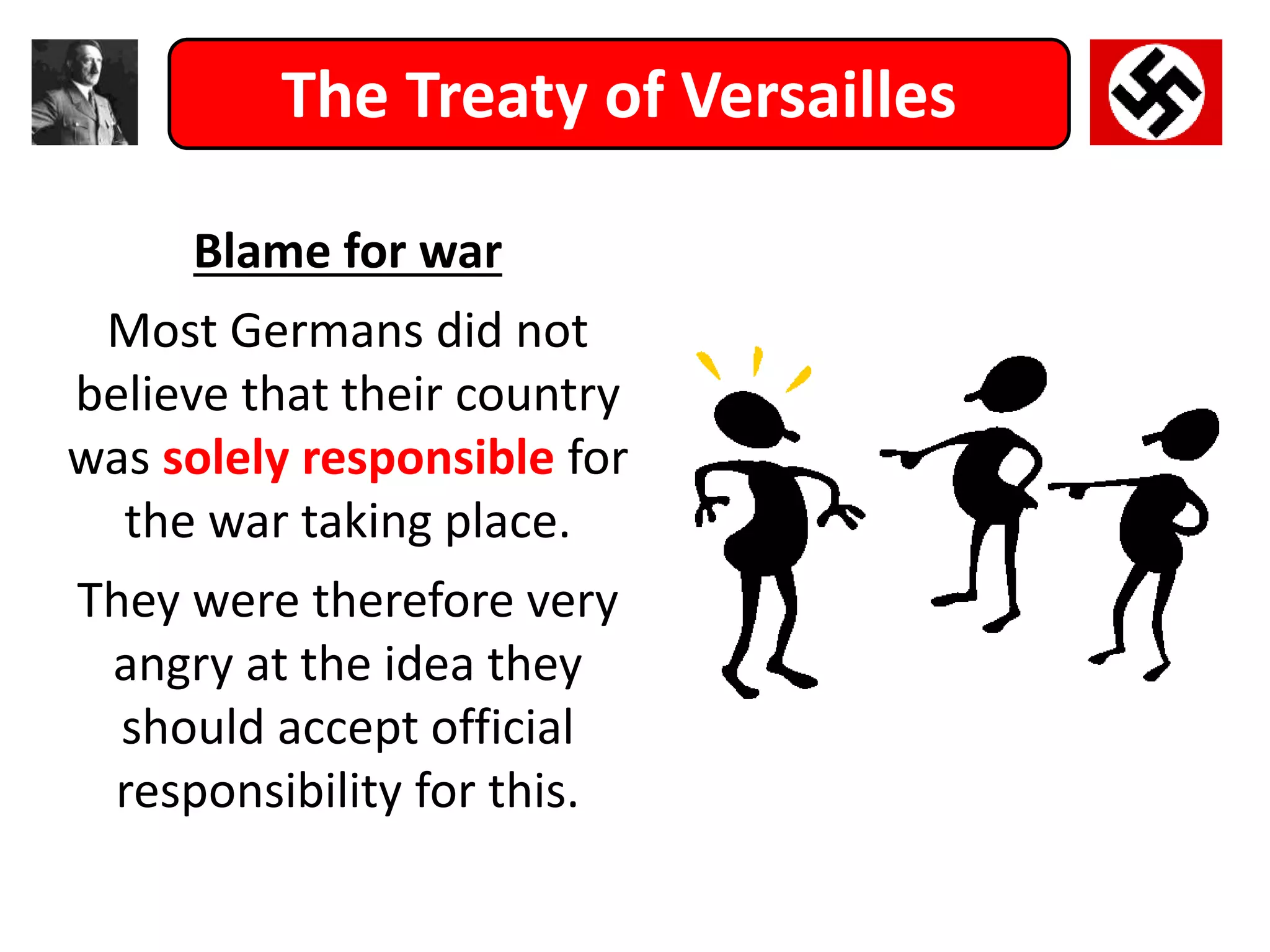 Hitler and Nazi Germany - the treaty of versailles | PPTX