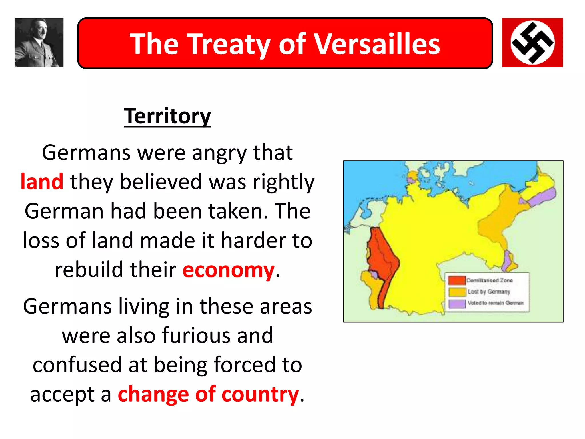 Hitler and Nazi Germany - the treaty of versailles | PPTX