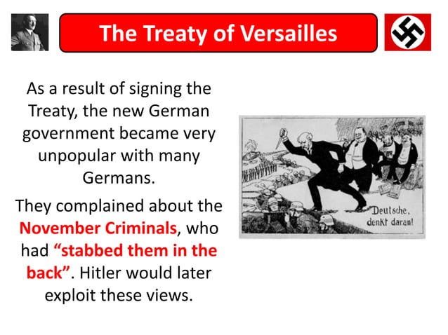 Hitler and Nazi Germany - the treaty of versailles | PPTX