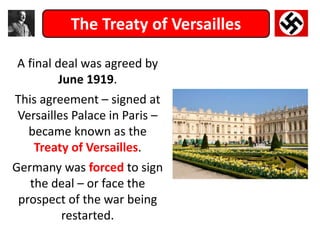 Hitler and Nazi Germany - the treaty of versailles | PPTX