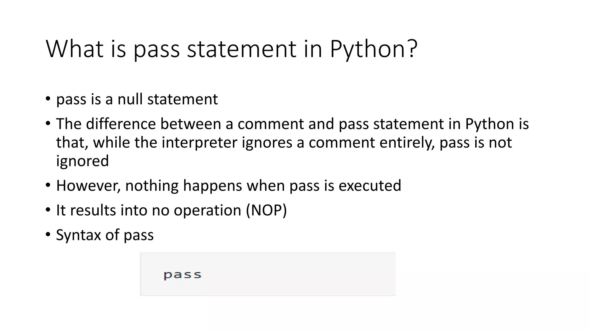 Python Flow Control Ppt 