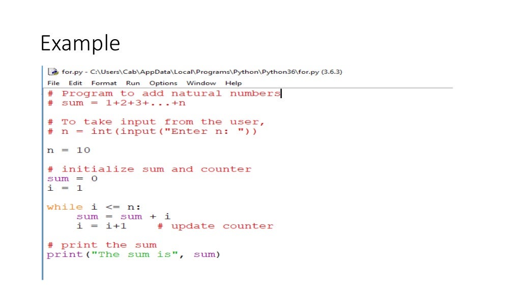 Python Flow Control