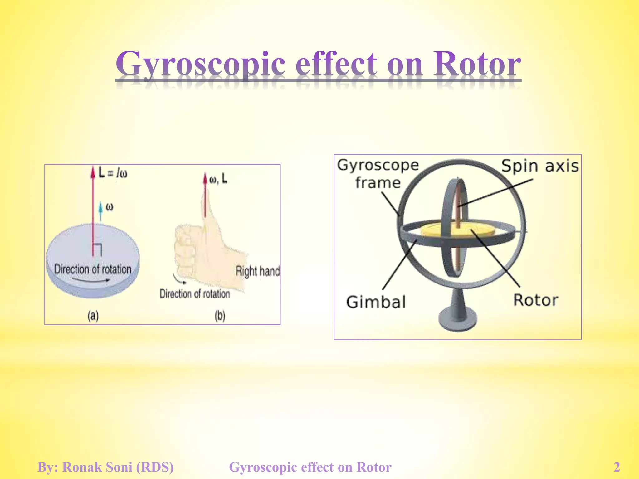 Gyroscopic effect on rotor | PPTX