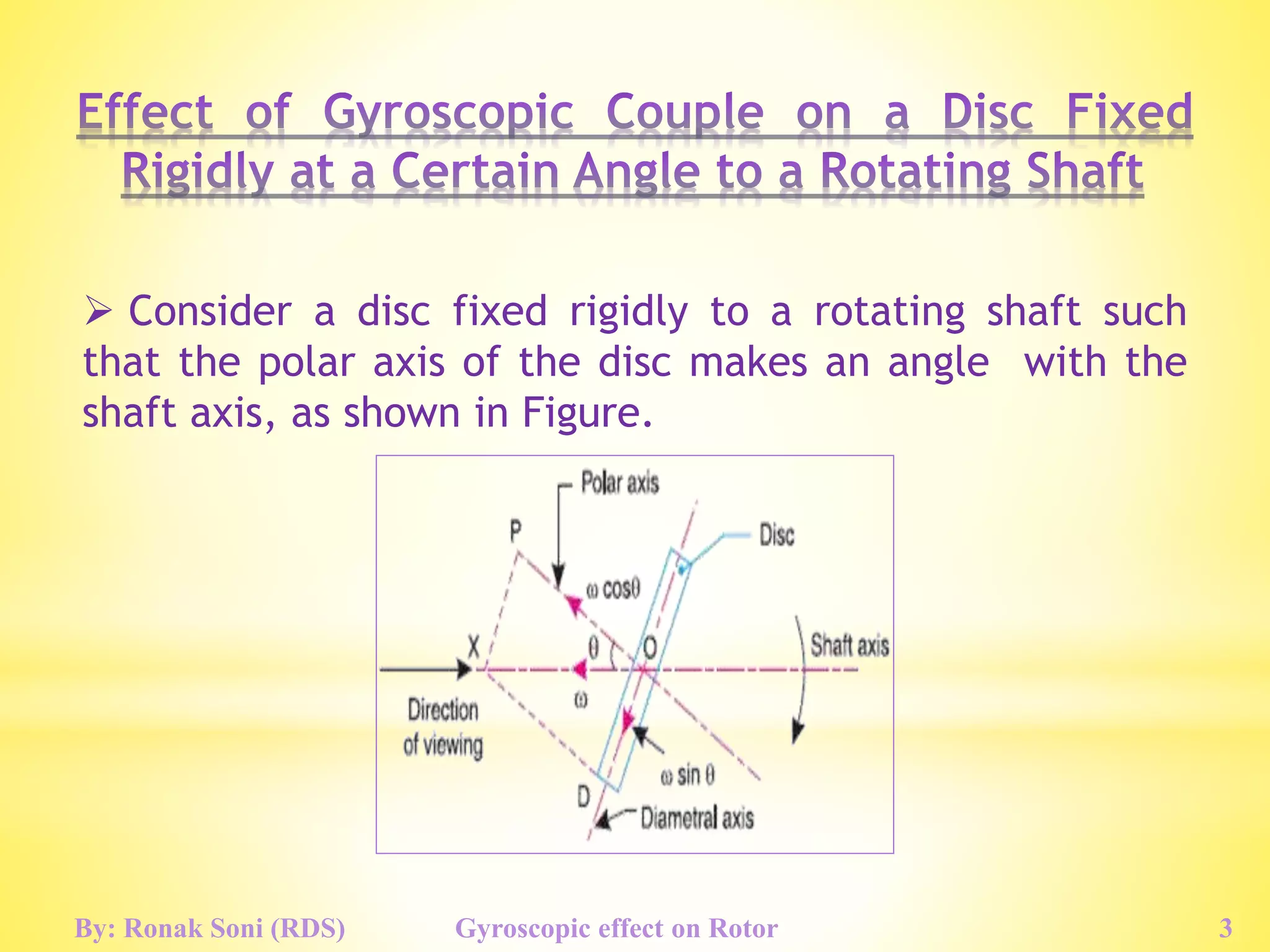 Gyroscopic effect on rotor | PPTX