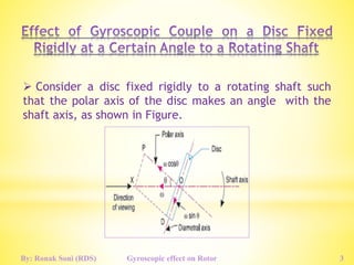 Gyroscopic effect on rotor | PPTX