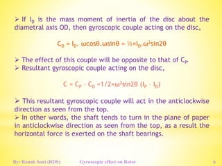 Gyroscopic effect on rotor | PPTX