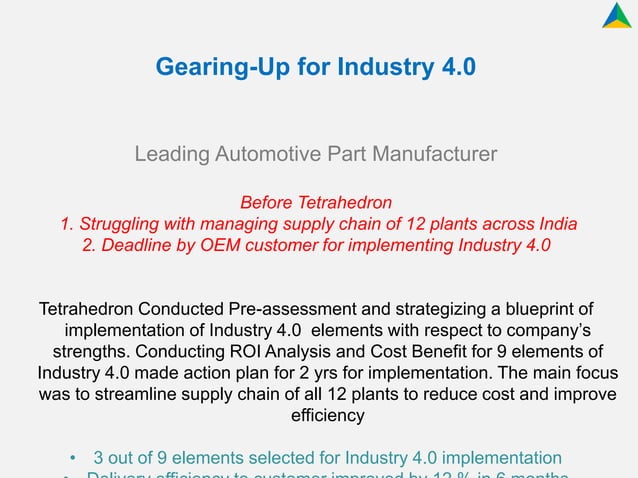 Low Cost Automation Case Studies By Tetrahedron | PPTX