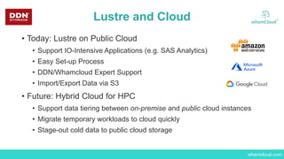 Whamcloud is Back: Lustre Today and Future | PPTX
