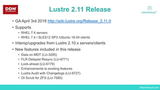 Whamcloud is Back: Lustre Today and Future | PPTX