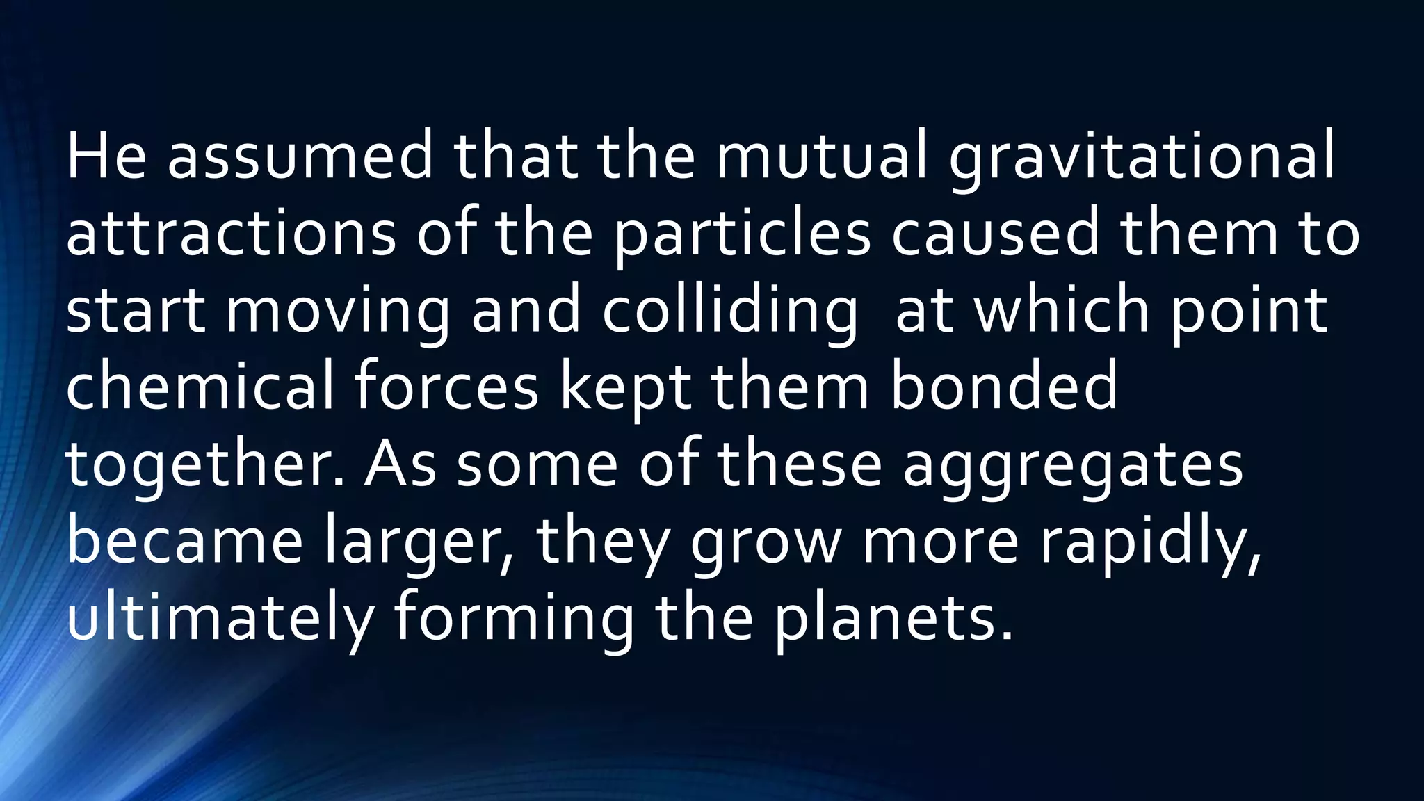 Theories on the origin of the Solar System | PPTX