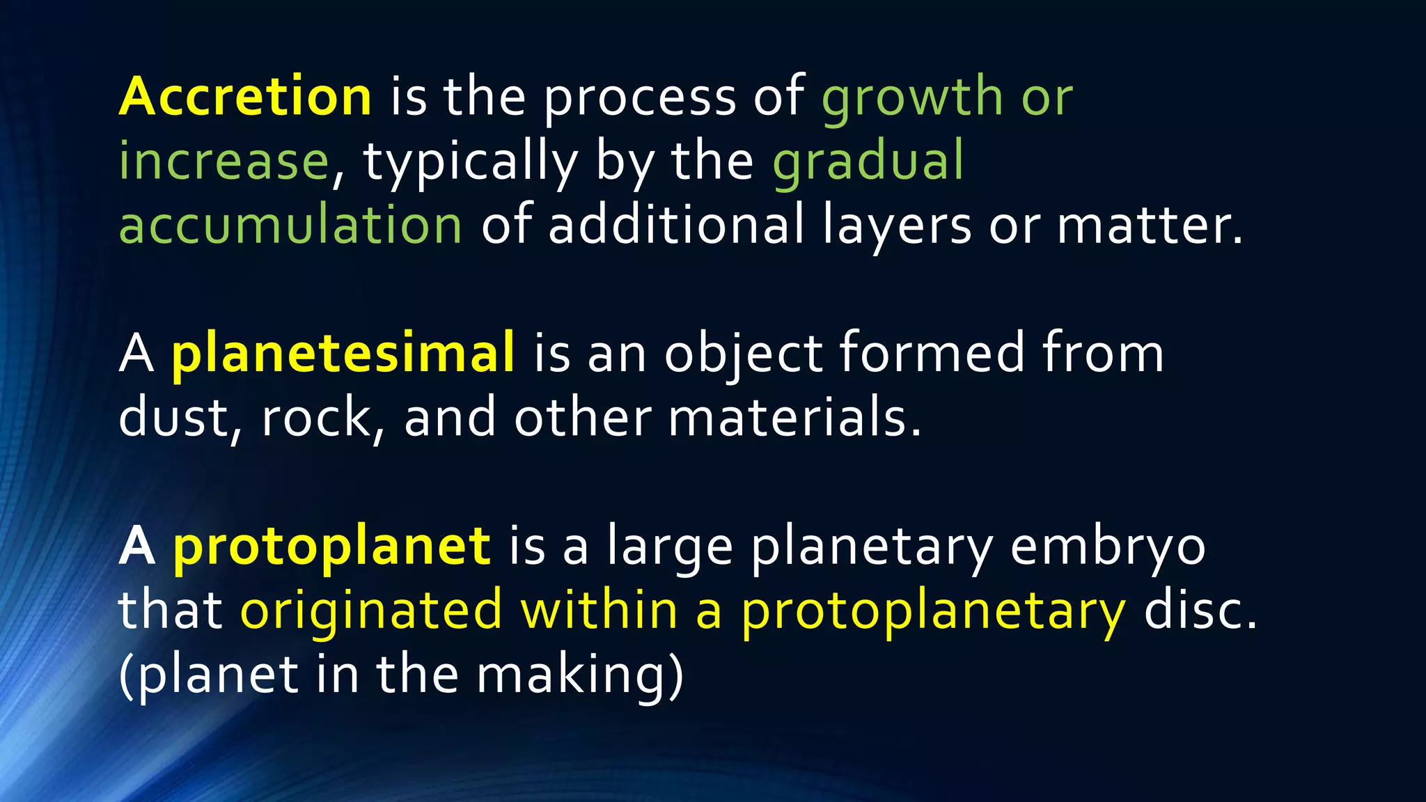 Theories on the origin of the Solar System | PPTX
