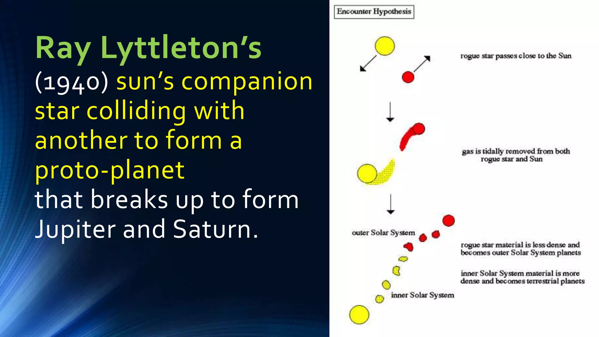 Theories on the origin of the Solar System | PPTX