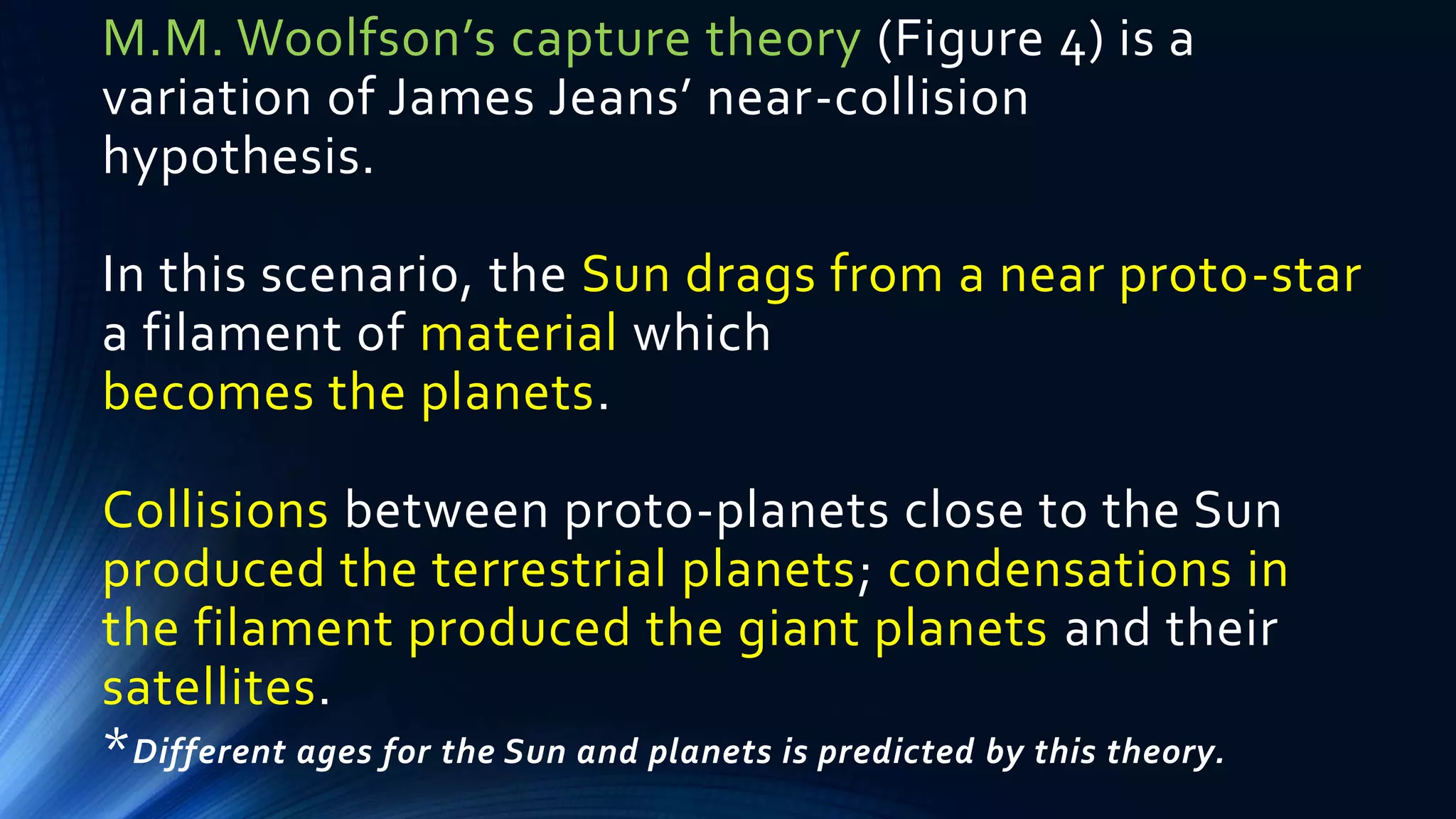 Theories on the origin of the Solar System | PPTX