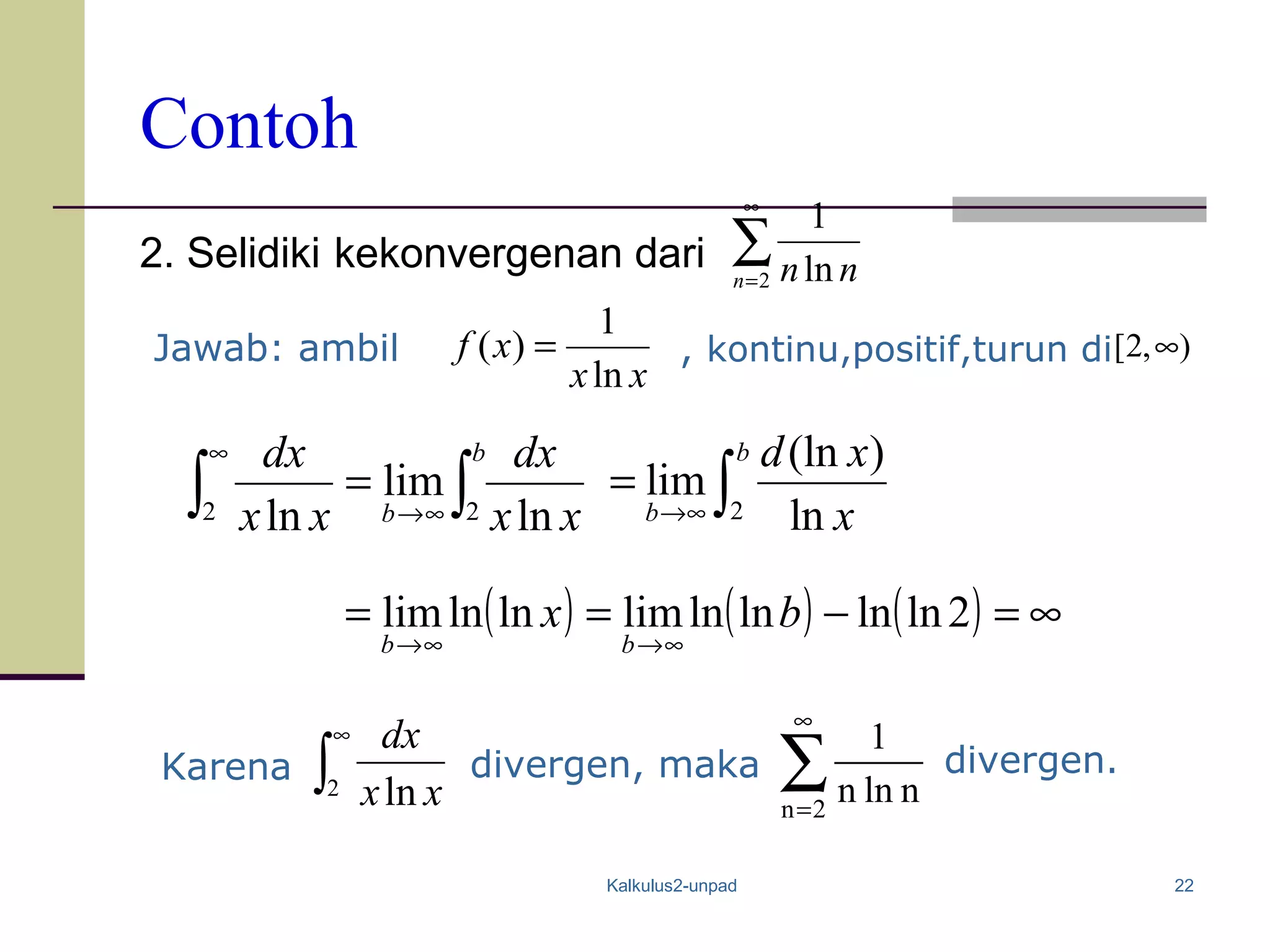 Barisan dan Deret ( Kalkulus 2 ) | PPS