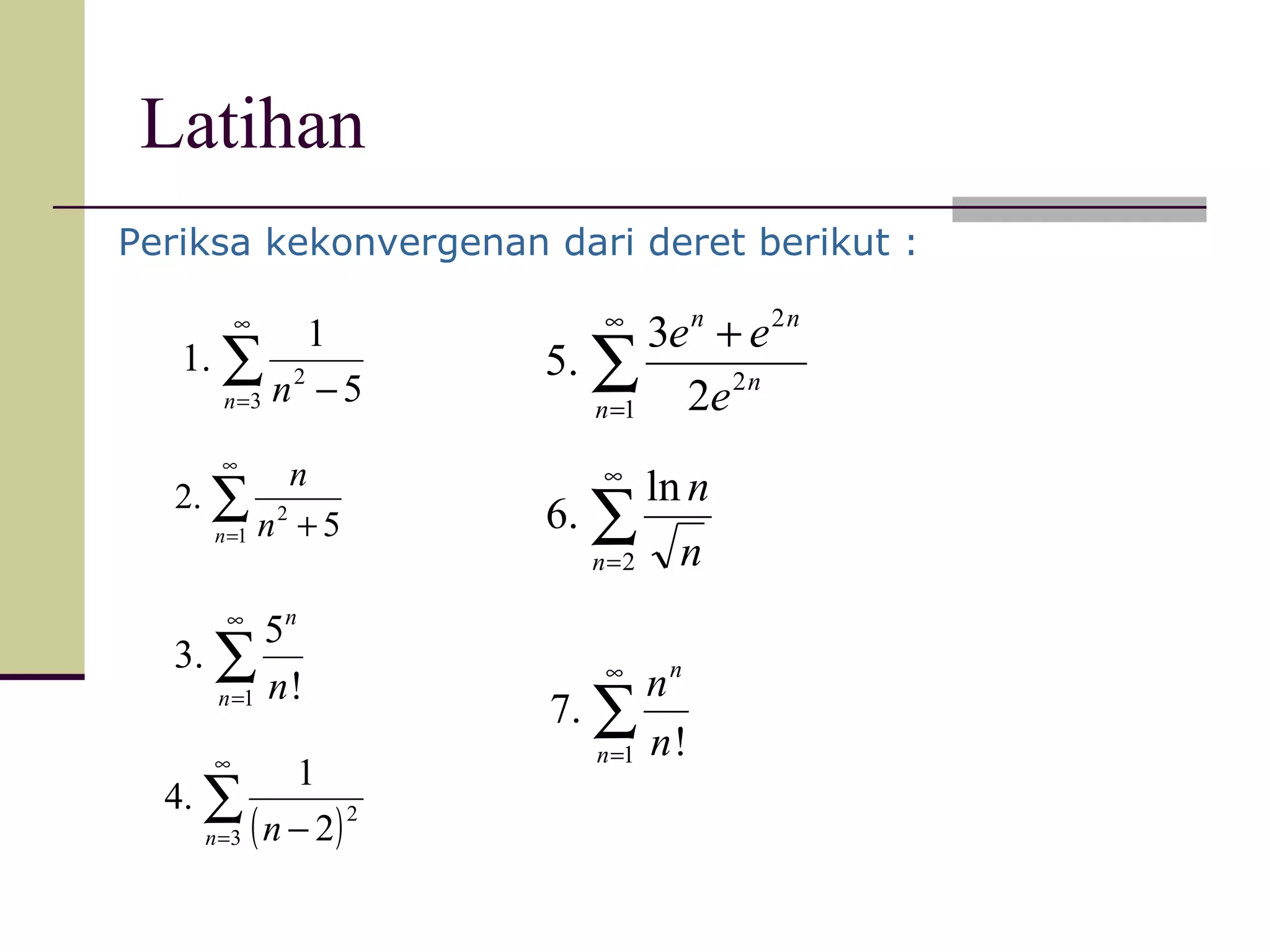 Barisan dan Deret ( Kalkulus 2 ) | PPS