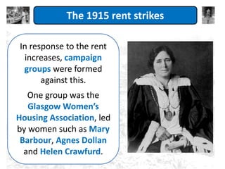 era of the great war - rent strikes | PPT