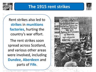 era of the great war - rent strikes | PPT