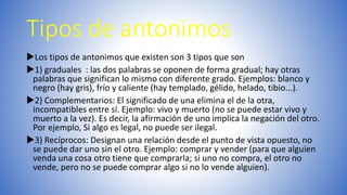 los antonimos | PDF