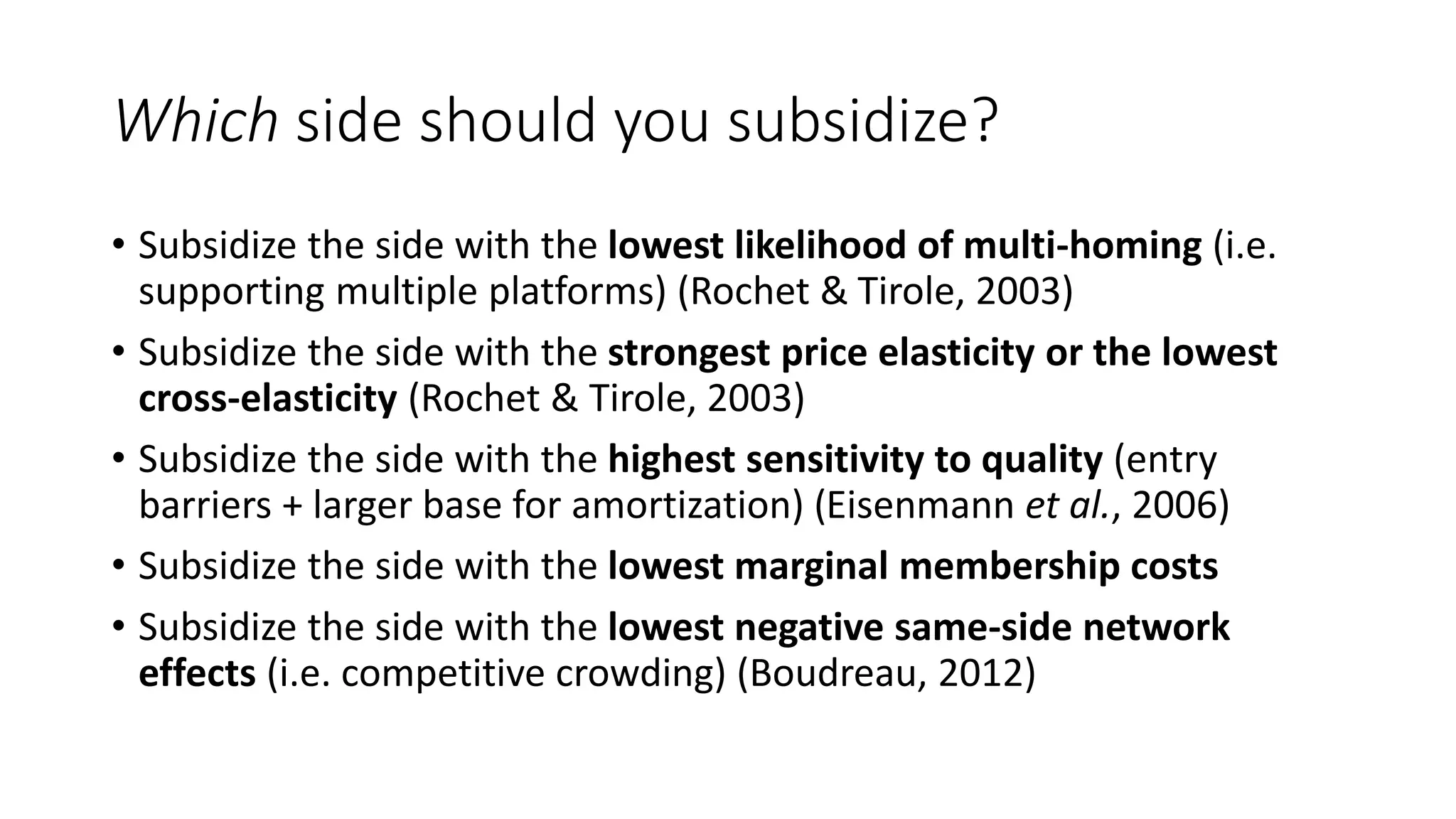 2. Economics of two sided platforms | PDF