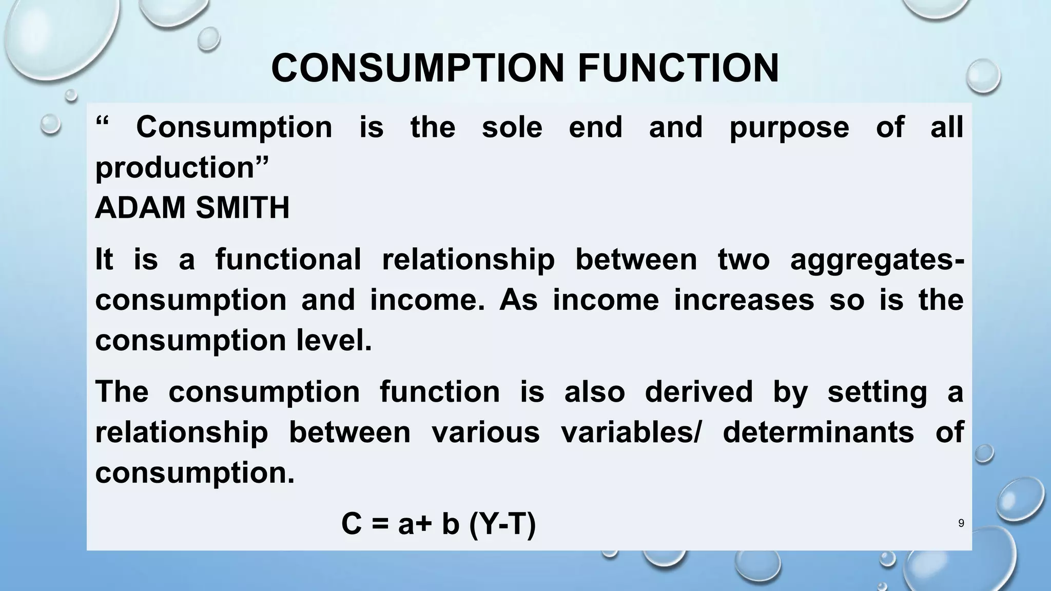 Theory of consumption | PPTX