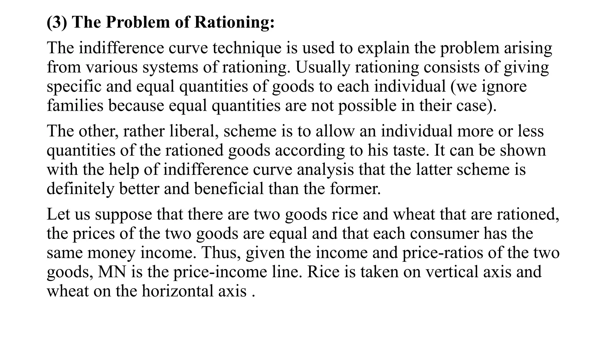 Application of indifference curve analysis | PPTX