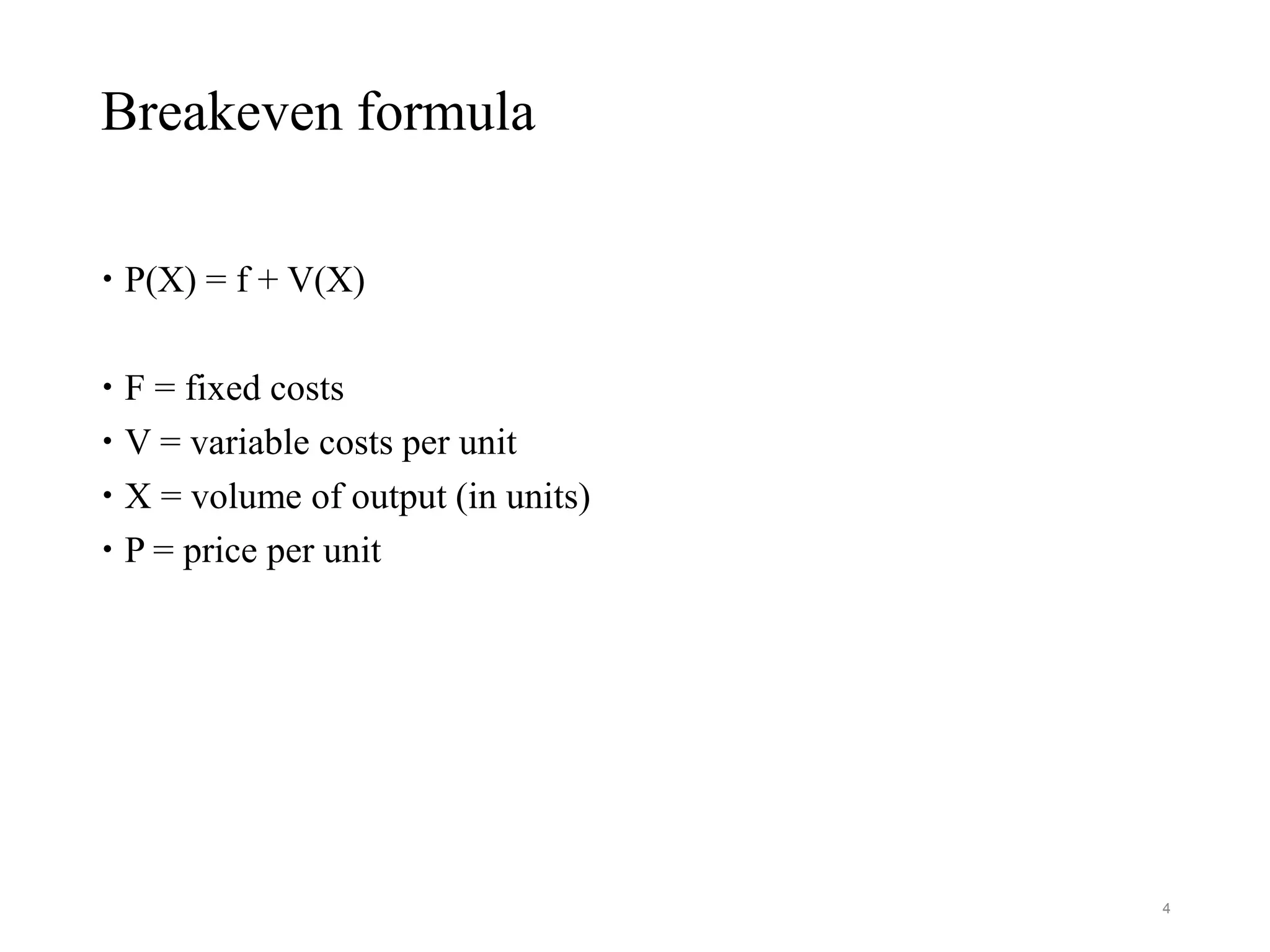 The Break-even Analysis | PPTX
