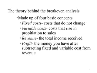 The Break-even Analysis | PPTX