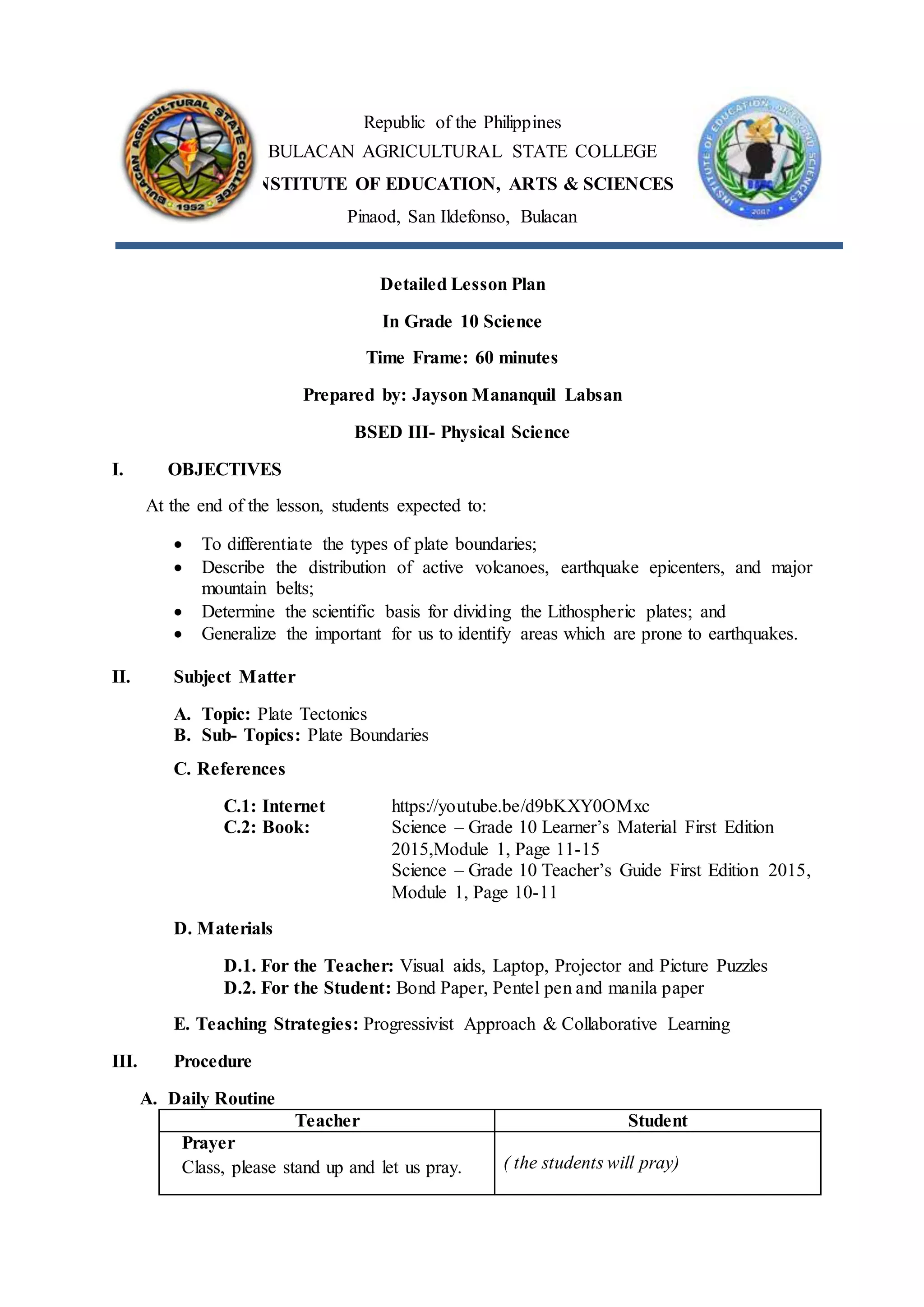 2. plate boundaries | DOCX